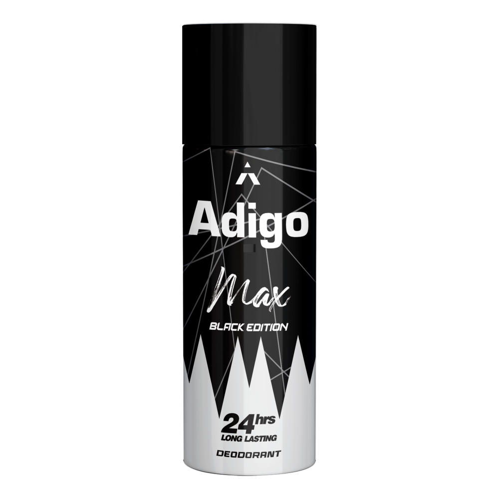 Adigo Max Black Edition Deodorant 165ml – Stanvac Prime