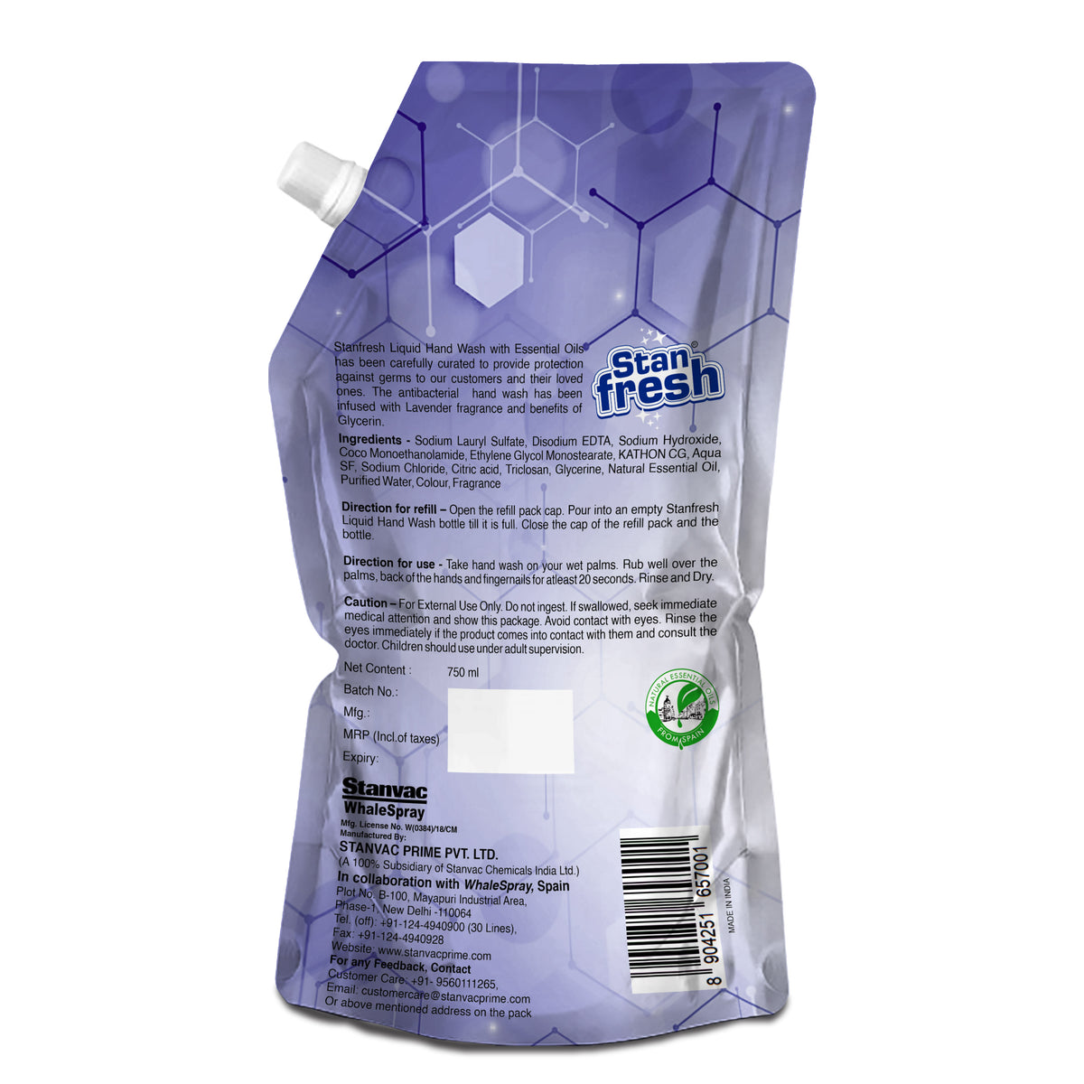 Stanfresh Liquid Hand Wash - Lavender 750ml (Super Saver Pack ...